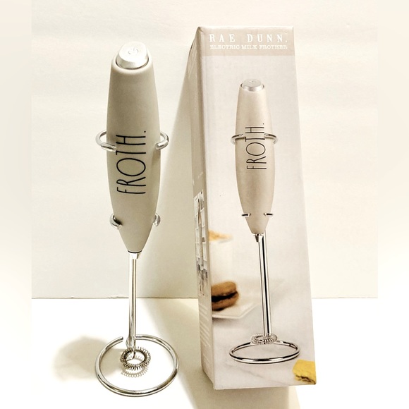 Rae Dunn | Kitchen | Rae Dunn Frother And Stand Grey Handle With Black ...